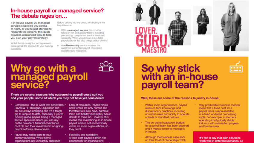 In-house payroll or managed service? | SD Worx